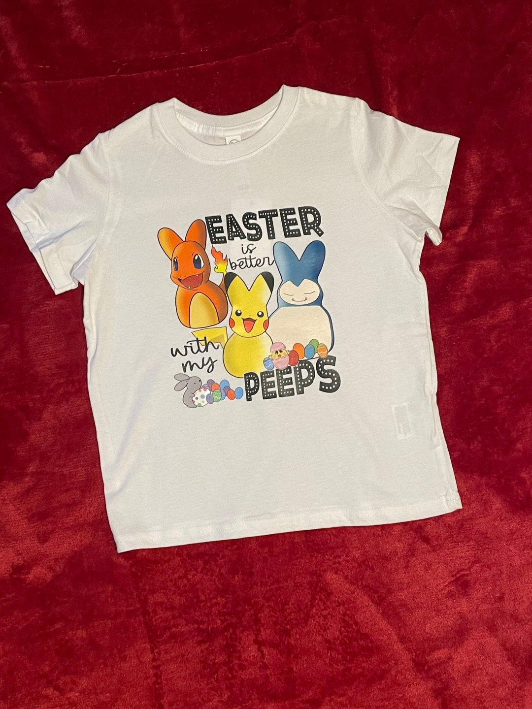 Pokémon Easter Shirt, Pokémon Kids Peeps, Pikachu Shirt, Peeps, Cute ...
