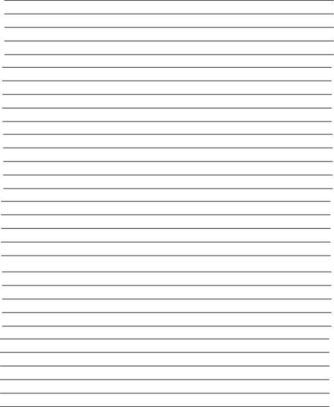 Printable Lined Paper Etsy Australia