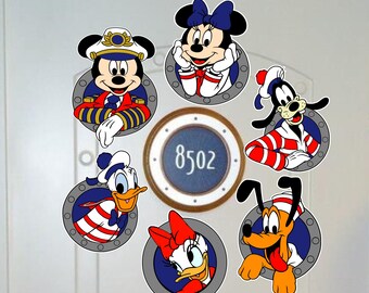 Disney Cruise Door Magnet Graduation Mickey Mouse Magnet Set - Etsy