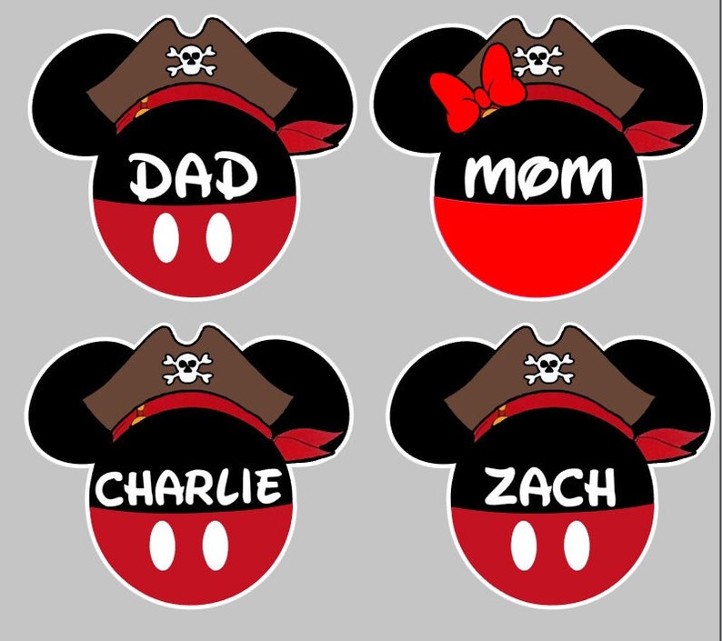 Pirate Mickey Disney Cruise Magnet - Etsy