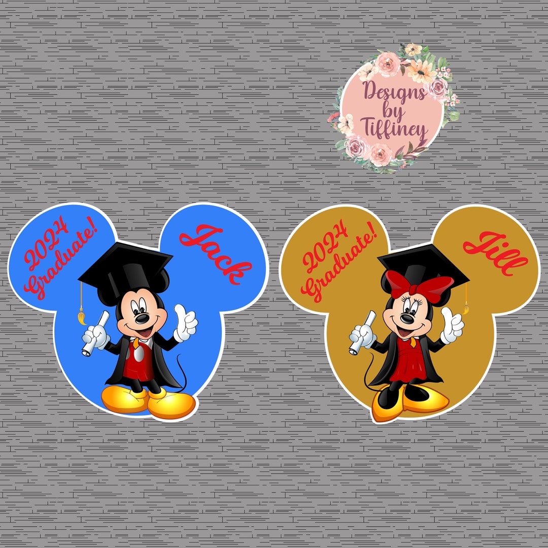 Mickey or Minnie Inspired Graduate Cruise Door Magnets - Etsy