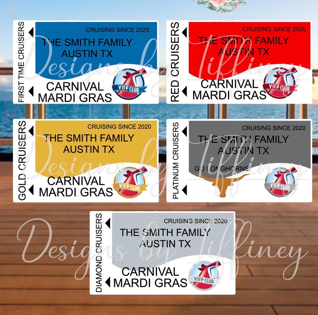 Carnival Sail and Sign Card Cruise Door Magnets - Etsy