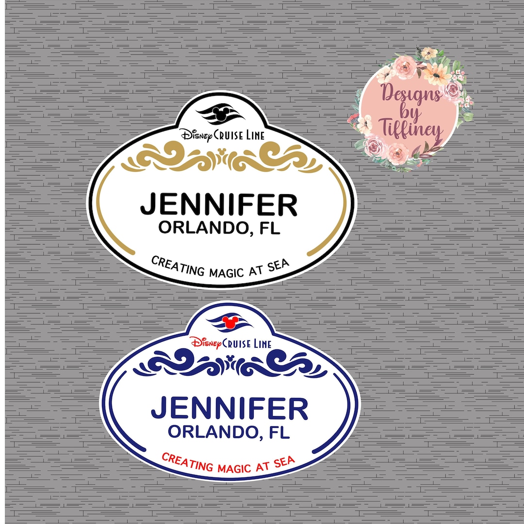 Cruise SMALL Name Tag Door Magnets - Etsy