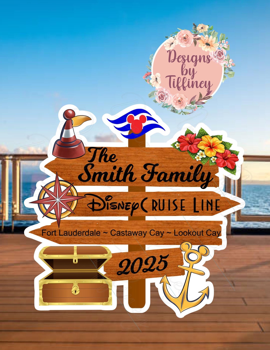 Personalized Directional Sign Disney Cruise Magnet, Disney Family ...