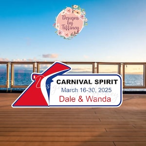 Carnival Name Tag Cruise Door Magnets - Etsy