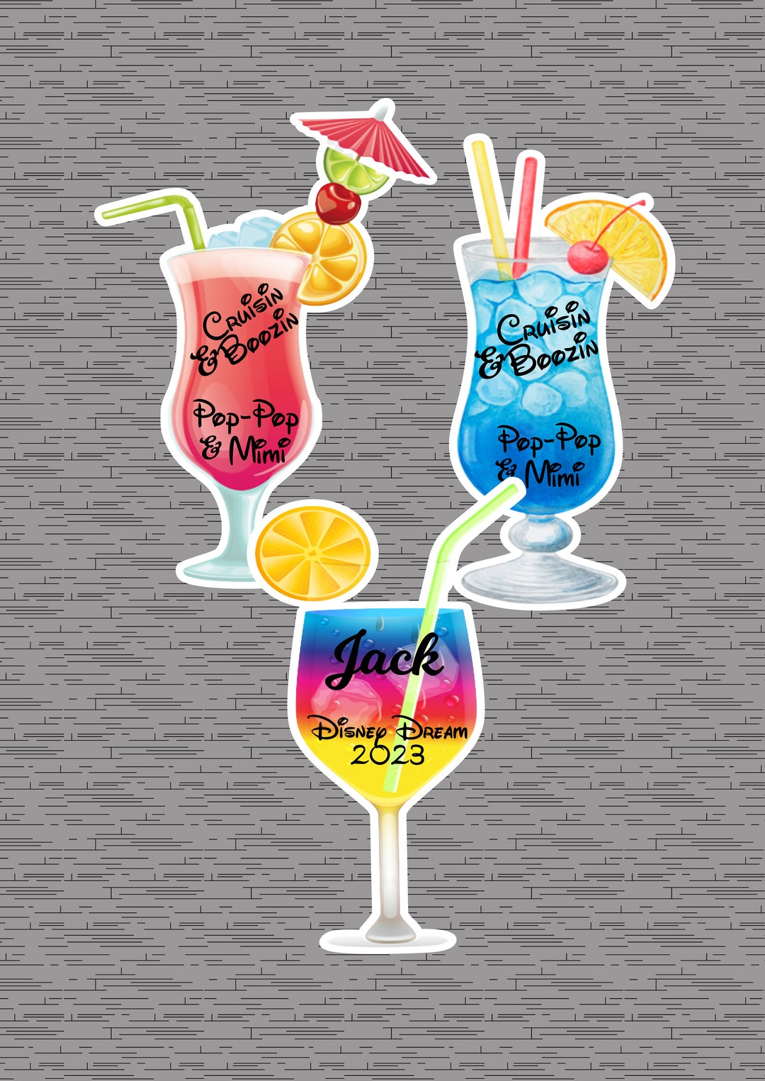 Cruise Door Magnets-cocktail Drinks - Etsy