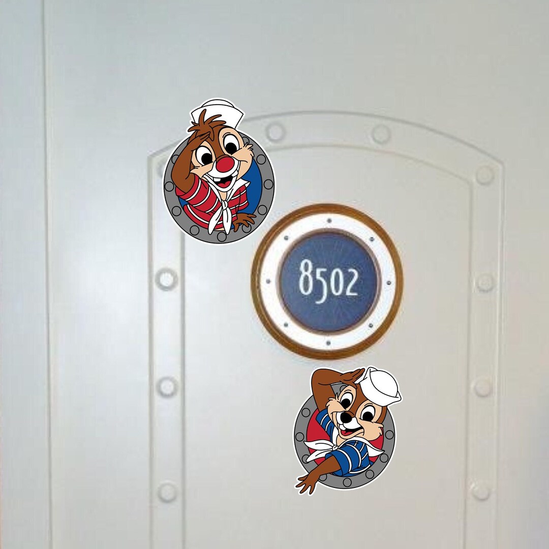 Sailor Porthole Chip and Dale Door Magnets - Etsy