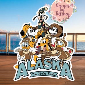 Alaska Fab 5 Mickey and Friends Disney Cruise Magnet - Etsy