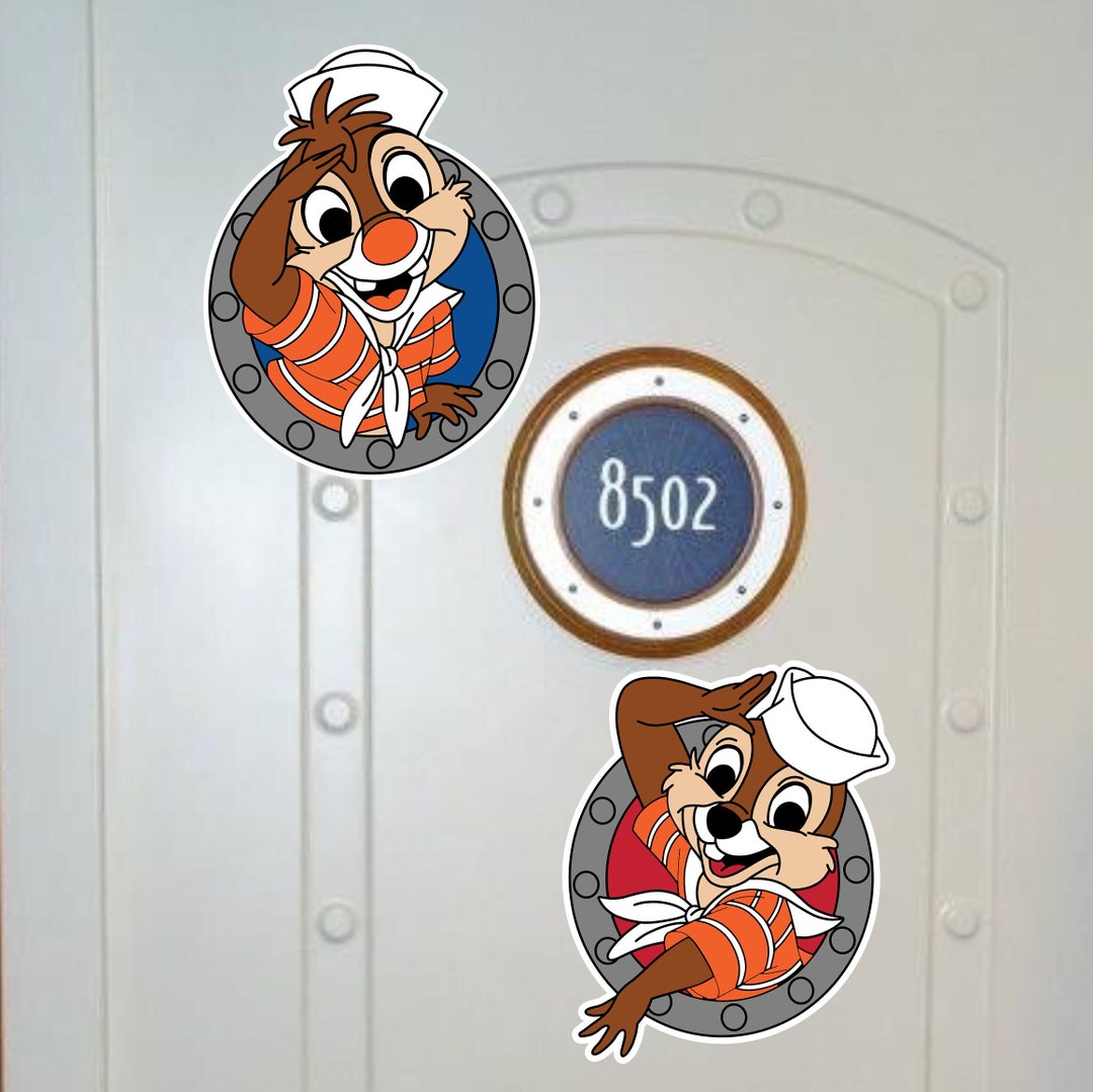 Halloween Porthole Chip and Dale Door Magnets - Etsy