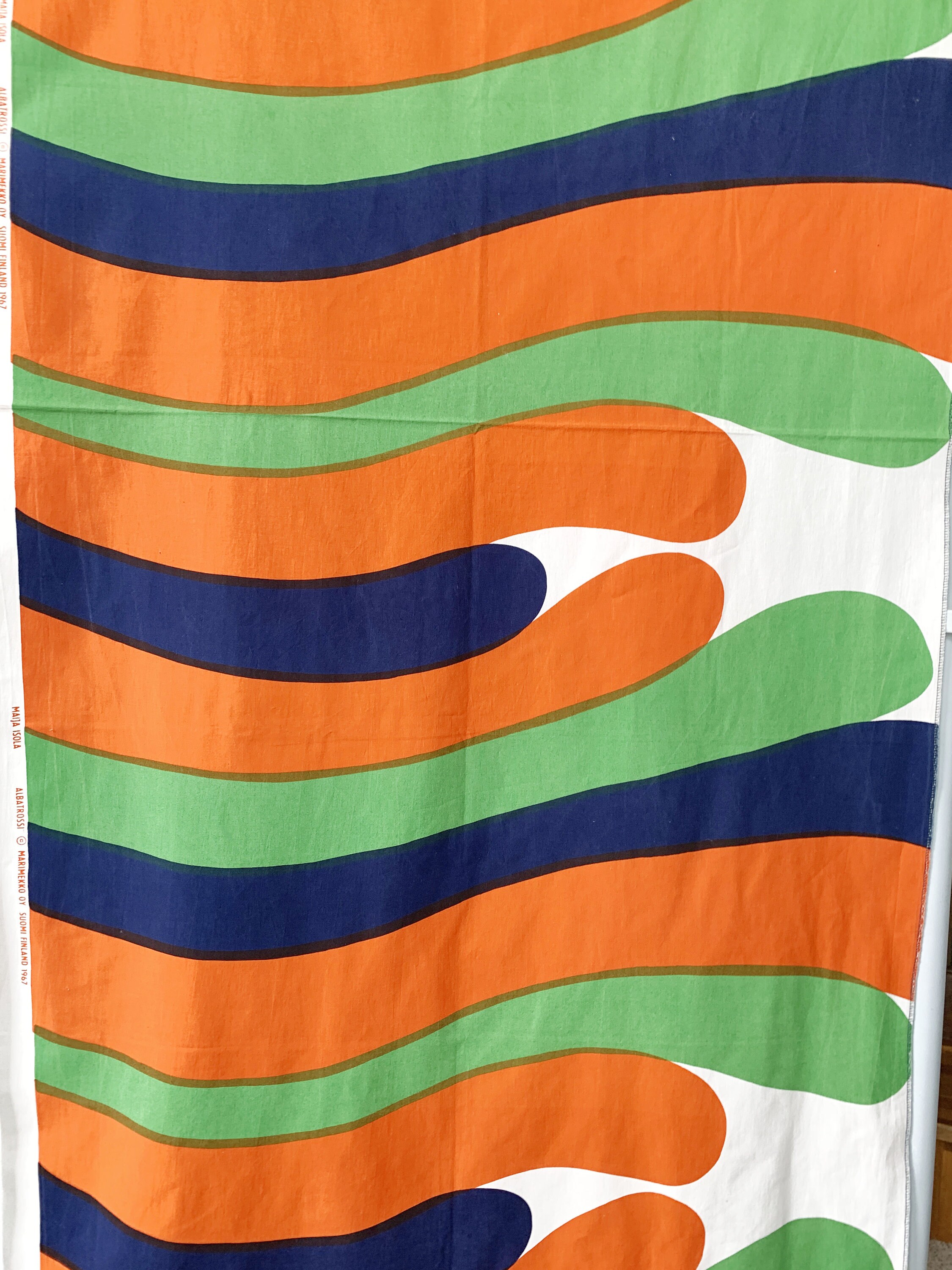 Beloved Marimekko Albatrossi Cotton Fabric From the 60s. Maija - Etsy