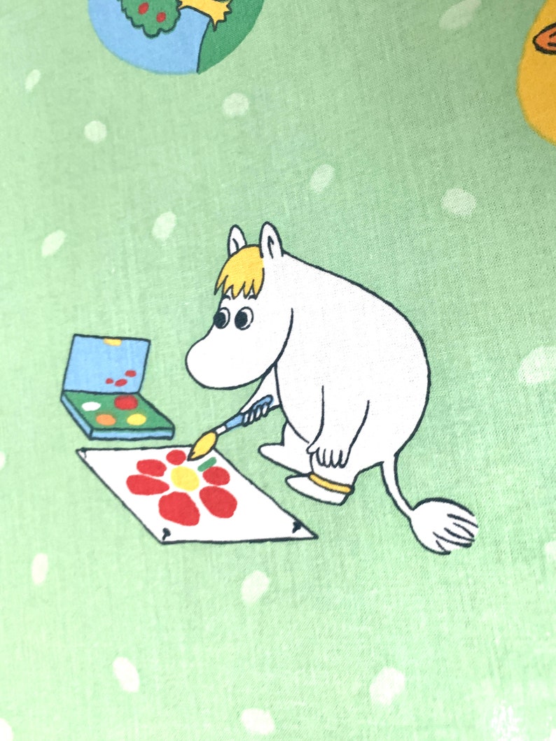 Finlayson Curtain Valance Vintage Moomin Fabric Curtain Panel Cotton ...