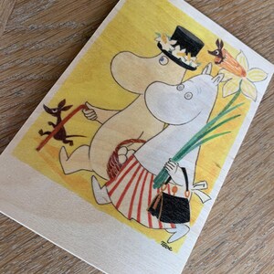 Moomin, Wooden Card, Moominmama and Moominpappa - Etsy