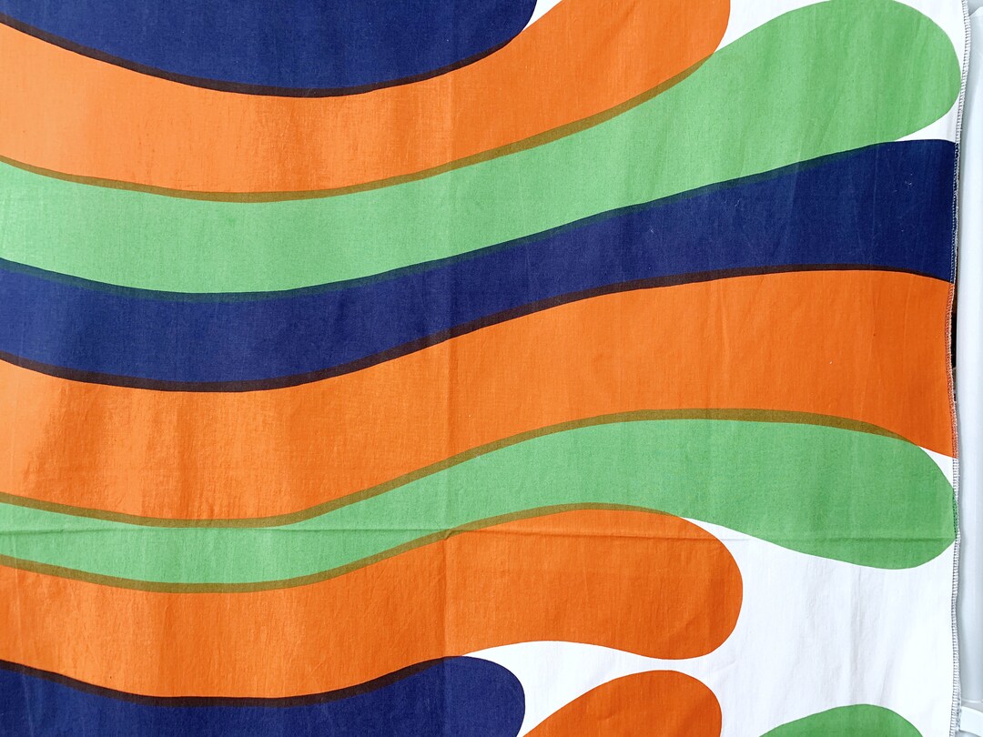 Beloved Marimekko Albatrossi Cotton Fabric From the 60s. Maija Isola's ...