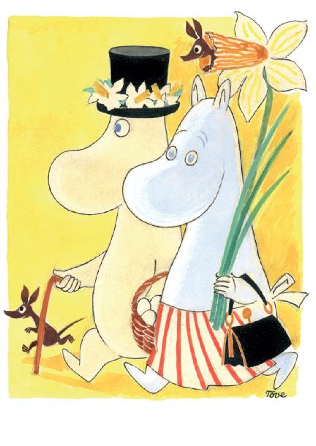 Moomin, Wooden Card, Moominmama and Moominpappa - Etsy