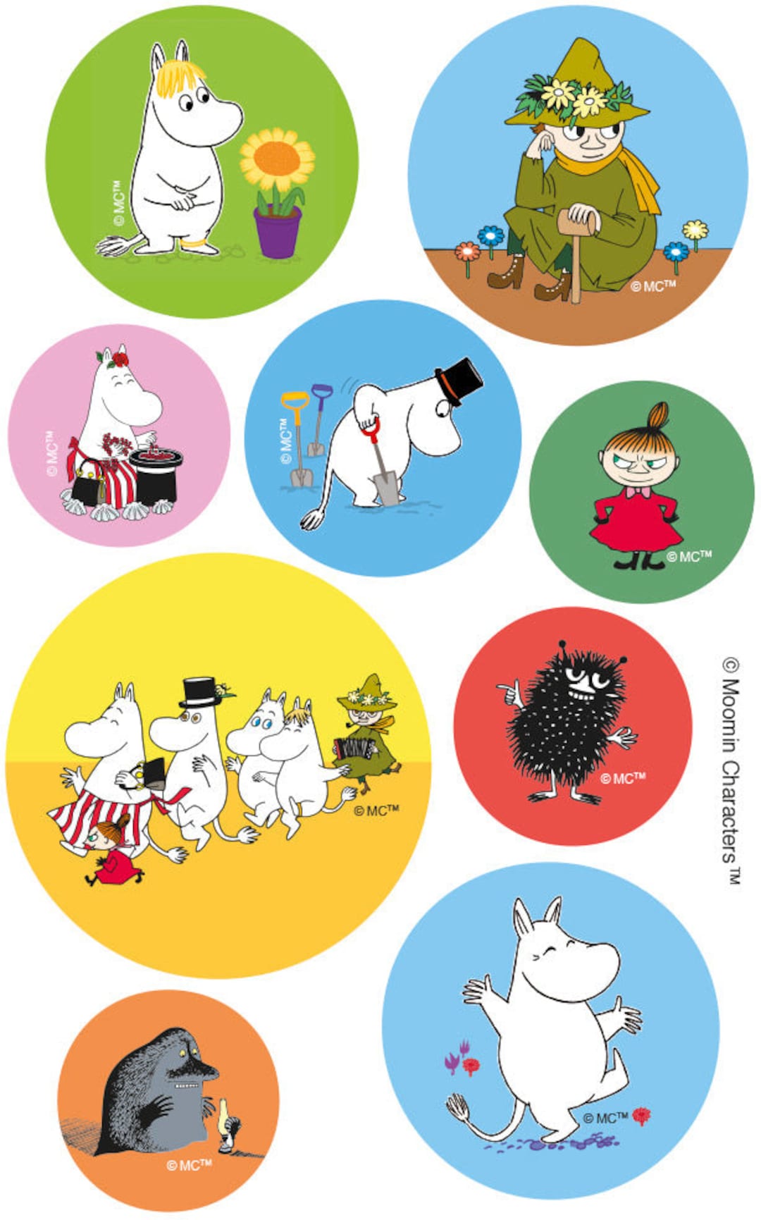 Moomin Stickers for Crafts, From Finland - Etsy