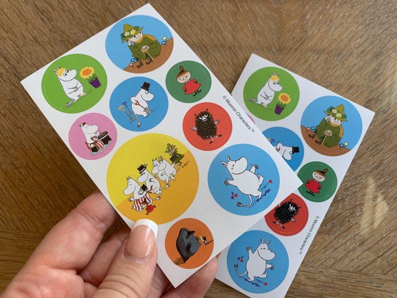Moomin Stickers for Crafts, From Finland - Etsy