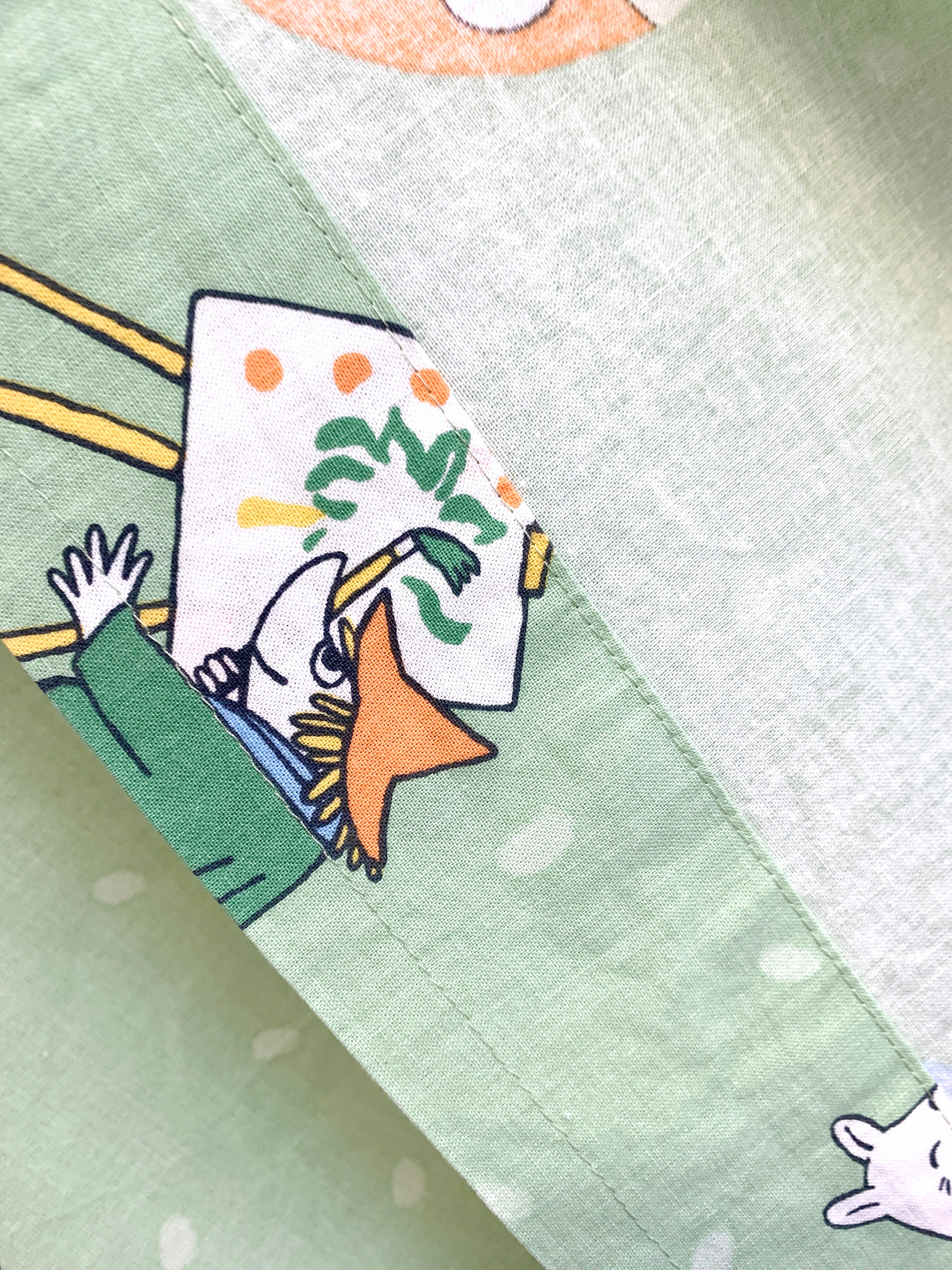 Finlayson Curtain Valance Vintage Moomin Fabric Curtain Panel Cotton ...