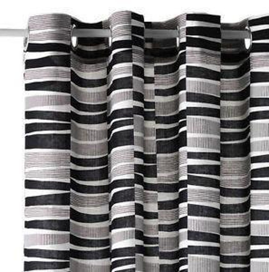 IKEA Lappljung Rand Curtain, Drapes, Black and White MODERN Pattern - Etsy