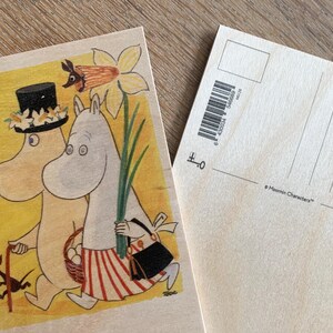 Moomin, Wooden Card, Moominmama and Moominpappa - Etsy