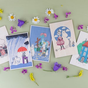 Moomin, Wooden Card, Moomin Friends - Etsy