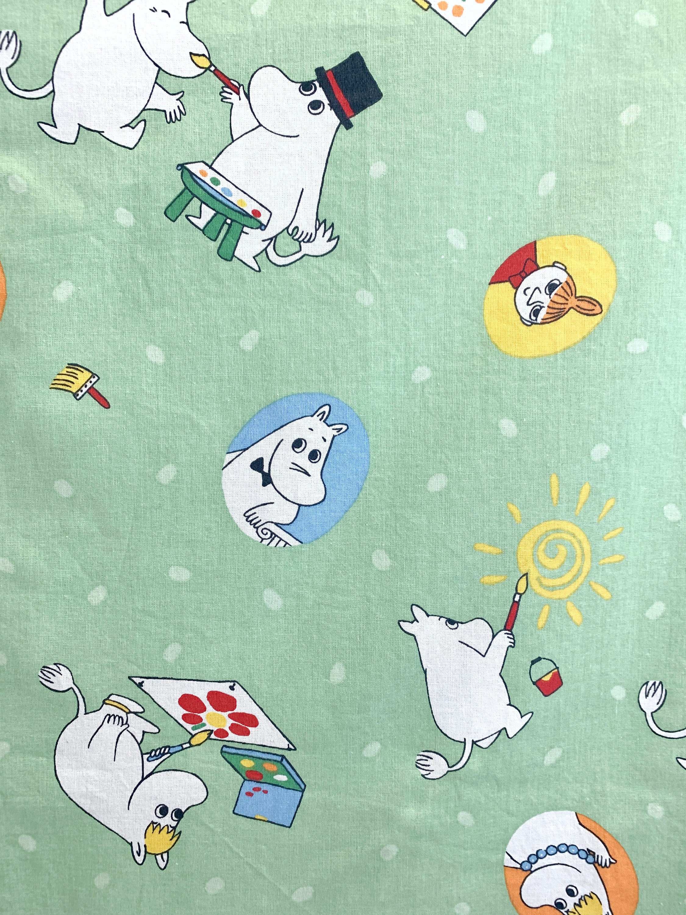 Finlayson Curtain Valance Vintage Moomin Fabric Curtain Panel Cotton ...