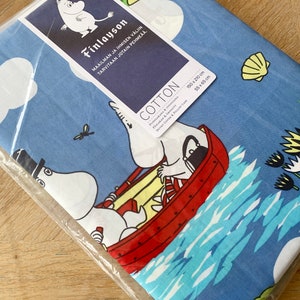 Moomin Duvet Cover Set, Blue, in the Moomin Archipelago - Etsy