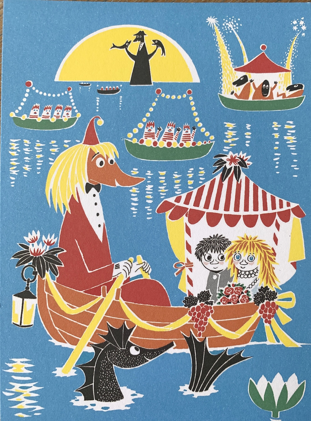 Moomin Postcard, Fillyjonk, Moomin Wedding - Etsy