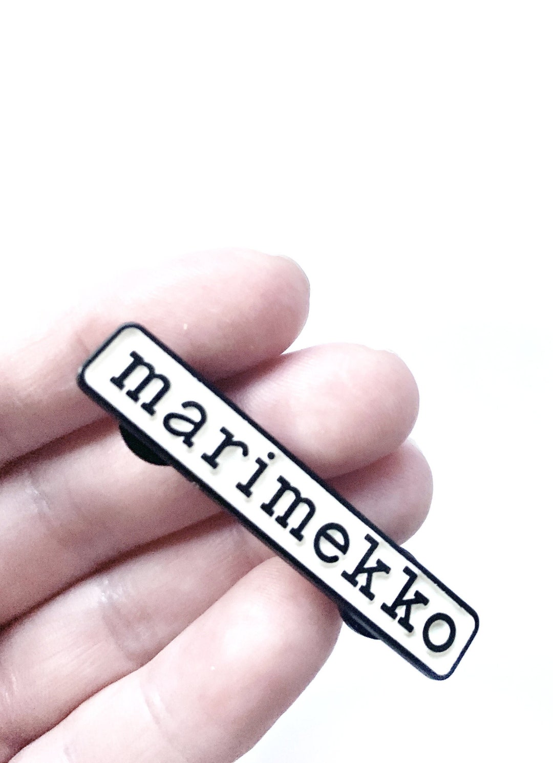 Marimekko Logo Pin With Rubber Stoppers - Etsy