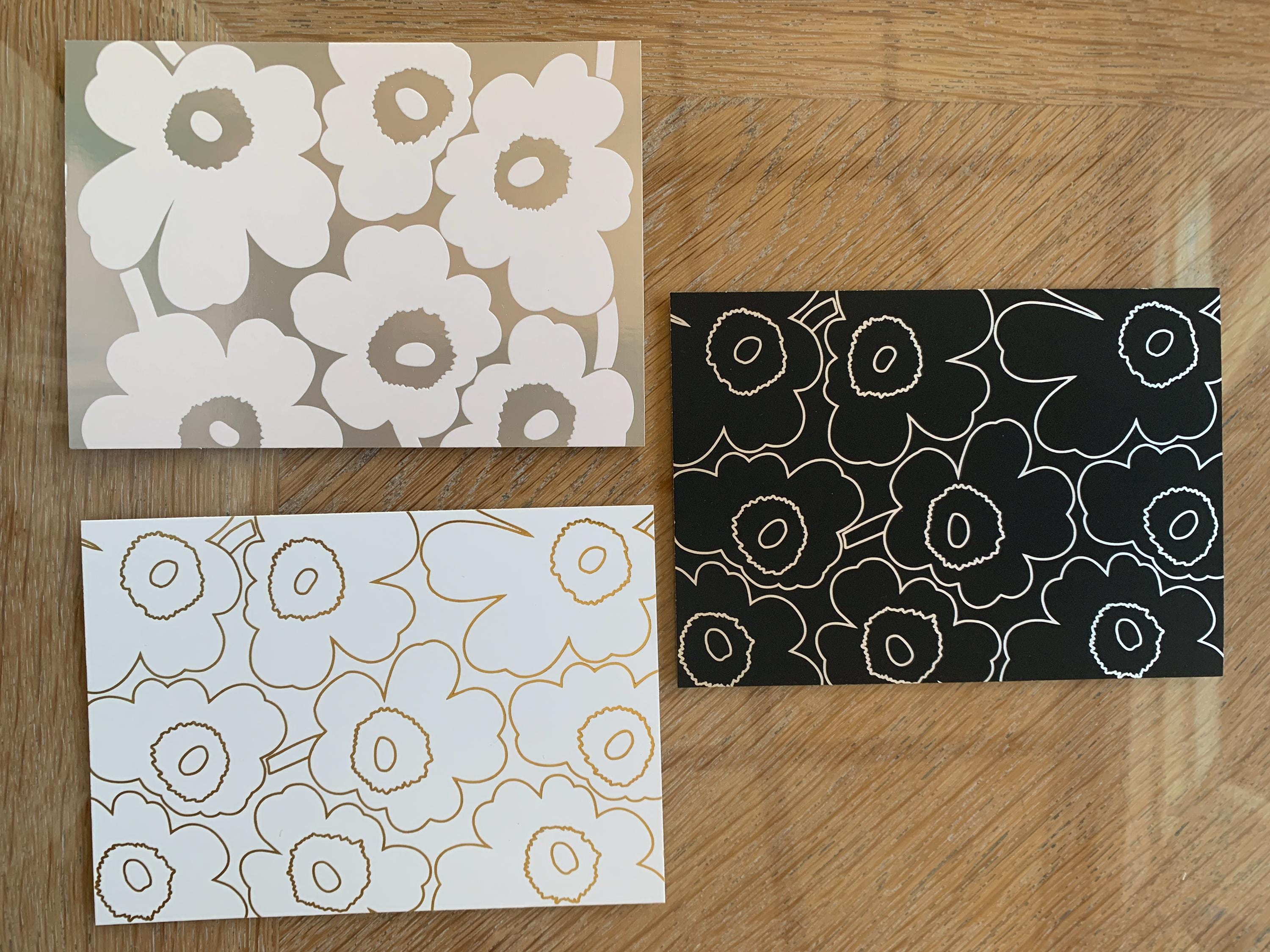 Timeless, Marimekko Unikko Pattern, Postcard Set From Finland - Etsy