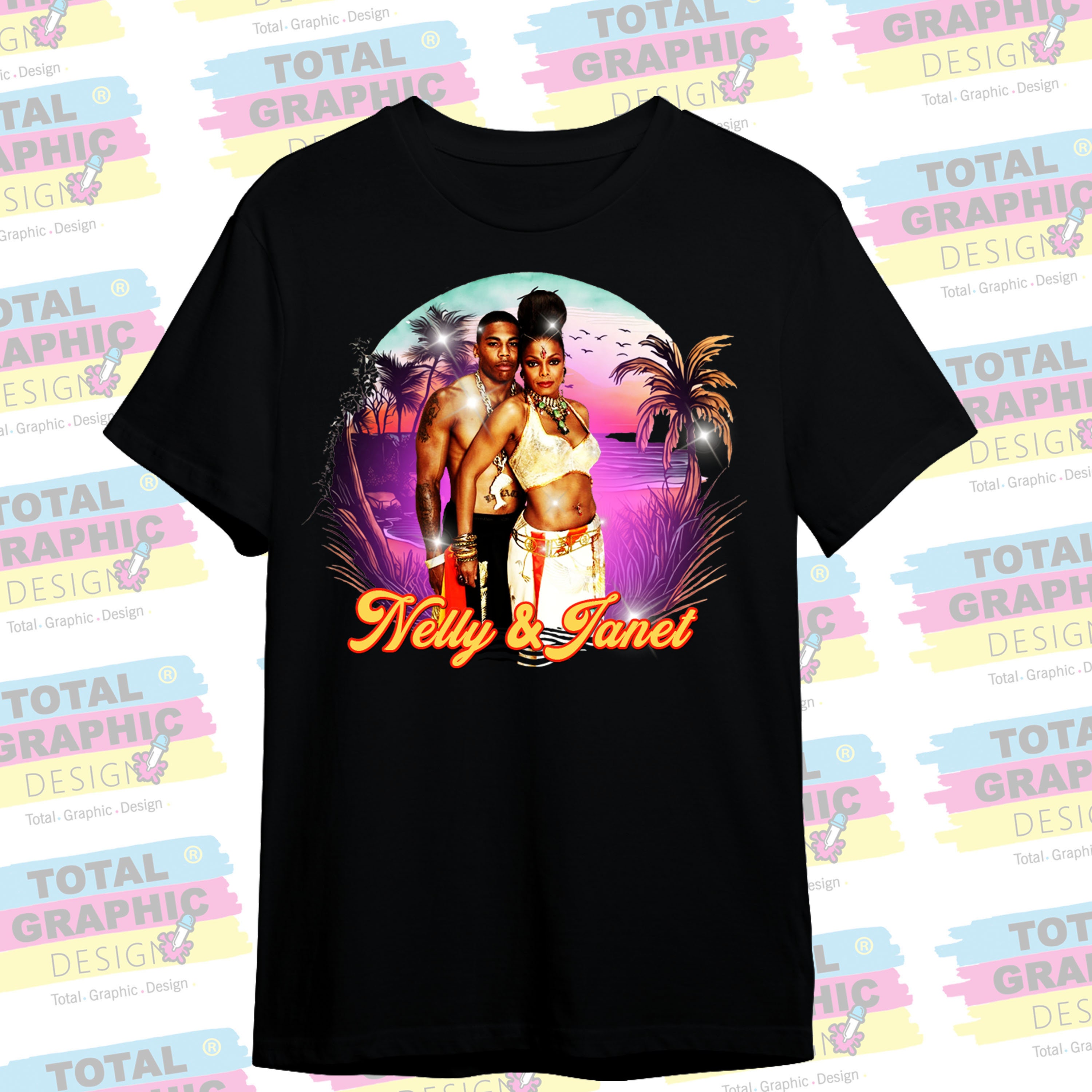 Janet Jackson + Nelly Png , Tshirt Design, Ready to Print, Printable ...