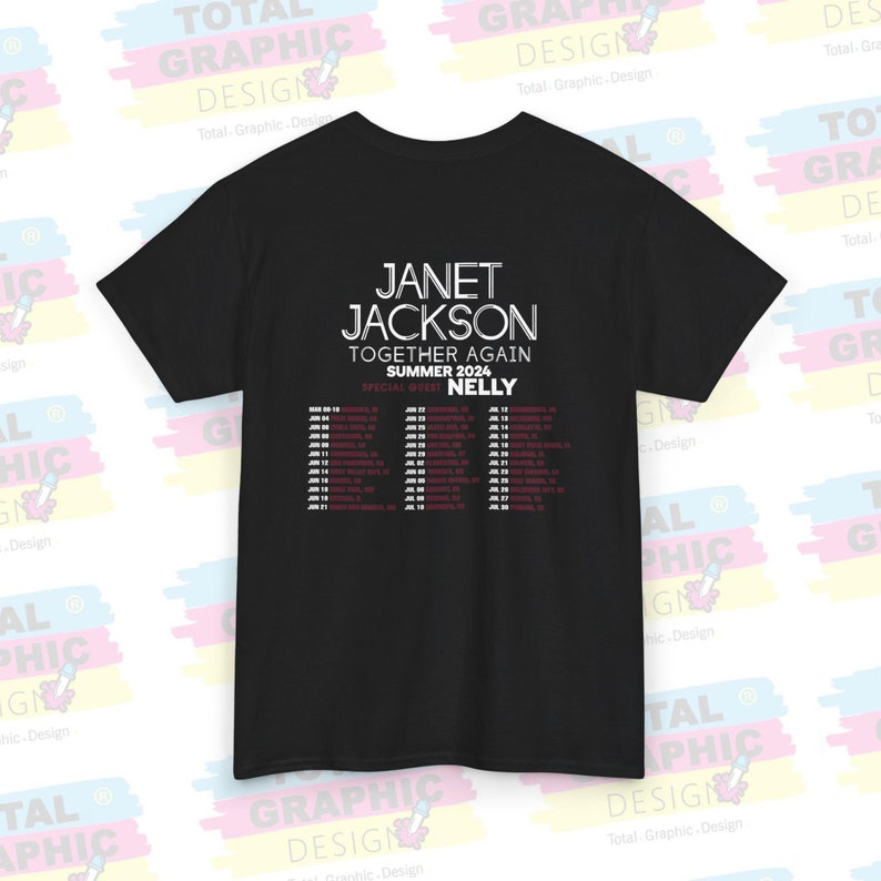 Janet Jackson Together Again Tour T-shirts Limited Edition Concert ...