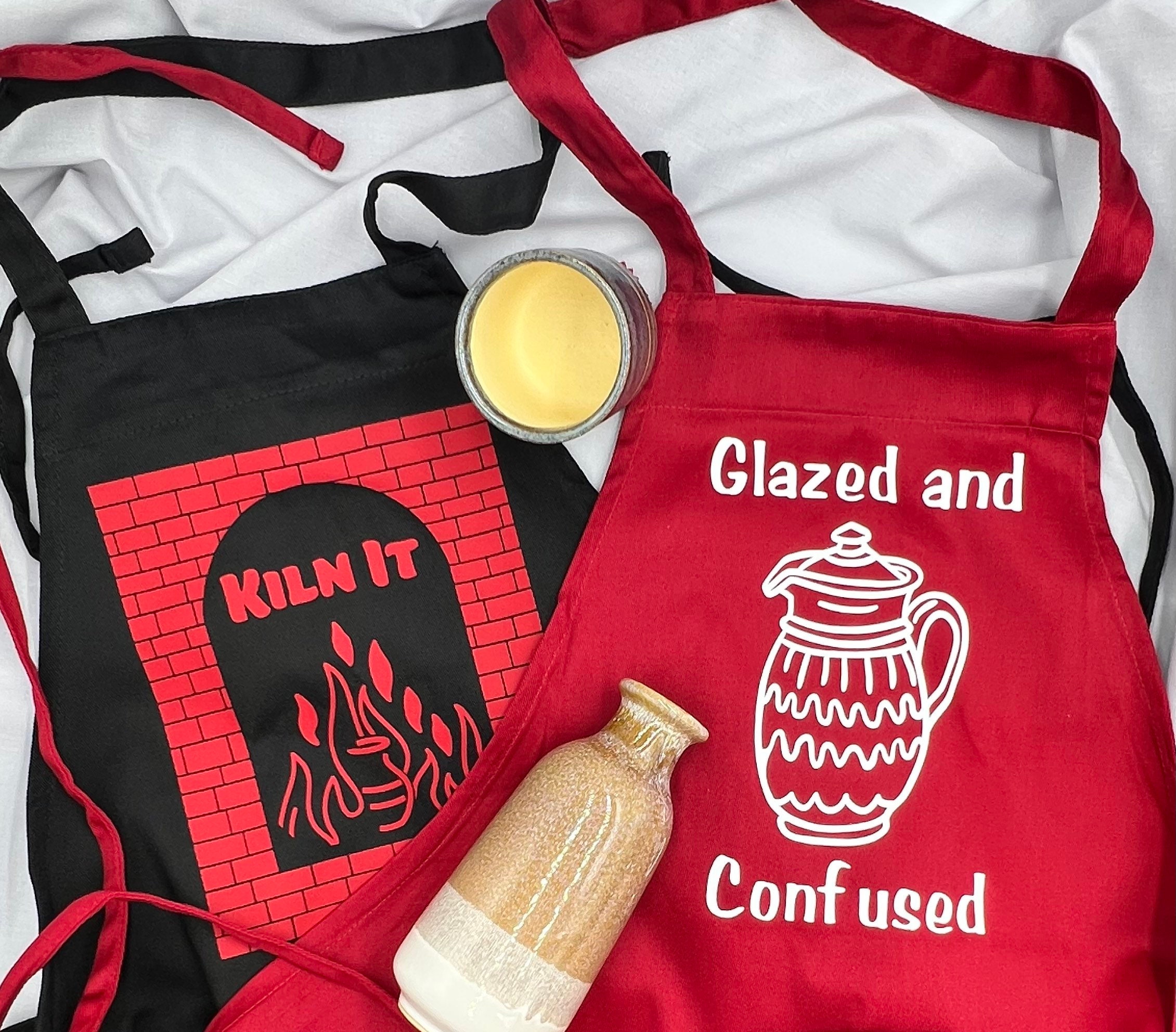 Punny Pottery Apron Custom Color Design Apron - Etsy