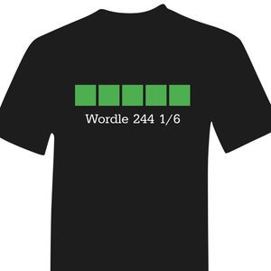 Custom Wordle Shirt | Commemorative Short Sleeve Unisex Tshirt Wordle ...
