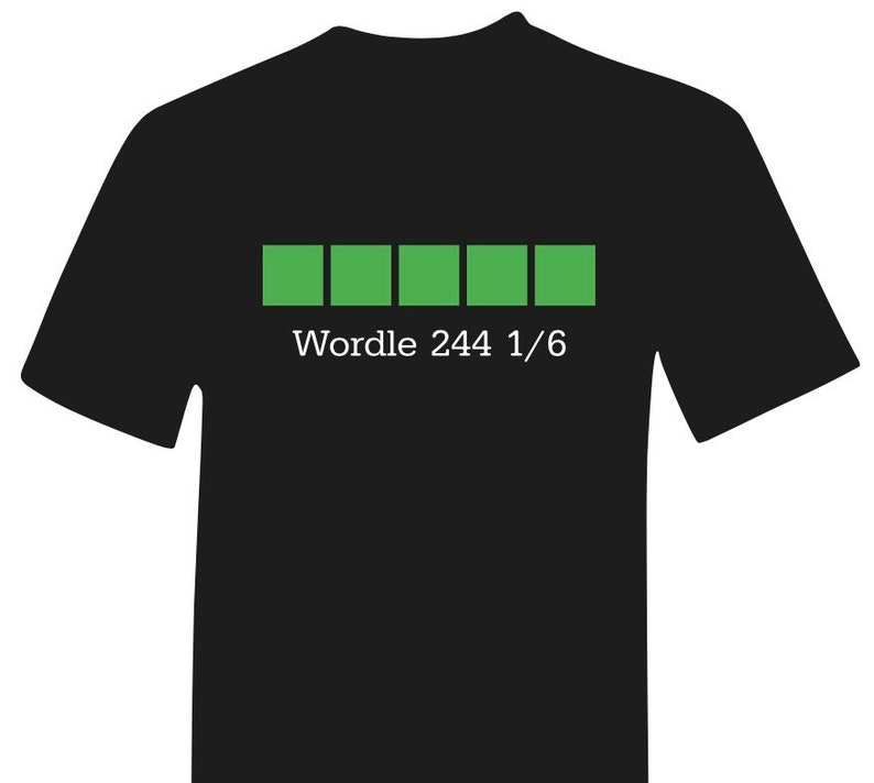 Custom Wordle Shirt | Commemorative Short Sleeve Unisex Tshirt Wordle ...