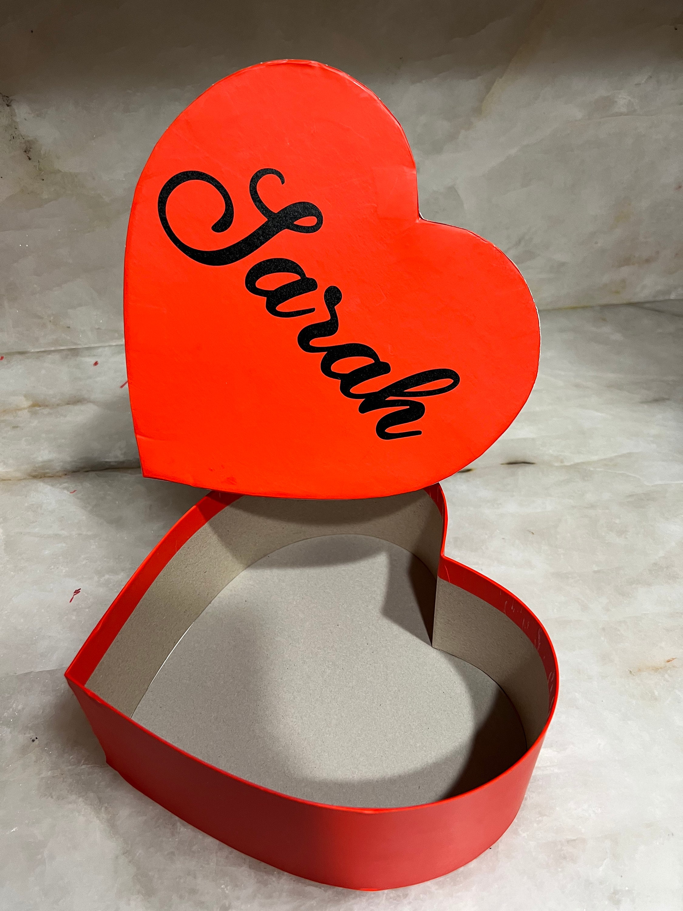 Heart-shaped Gift Box Heart Box Personalized Gift Box Red - Etsy