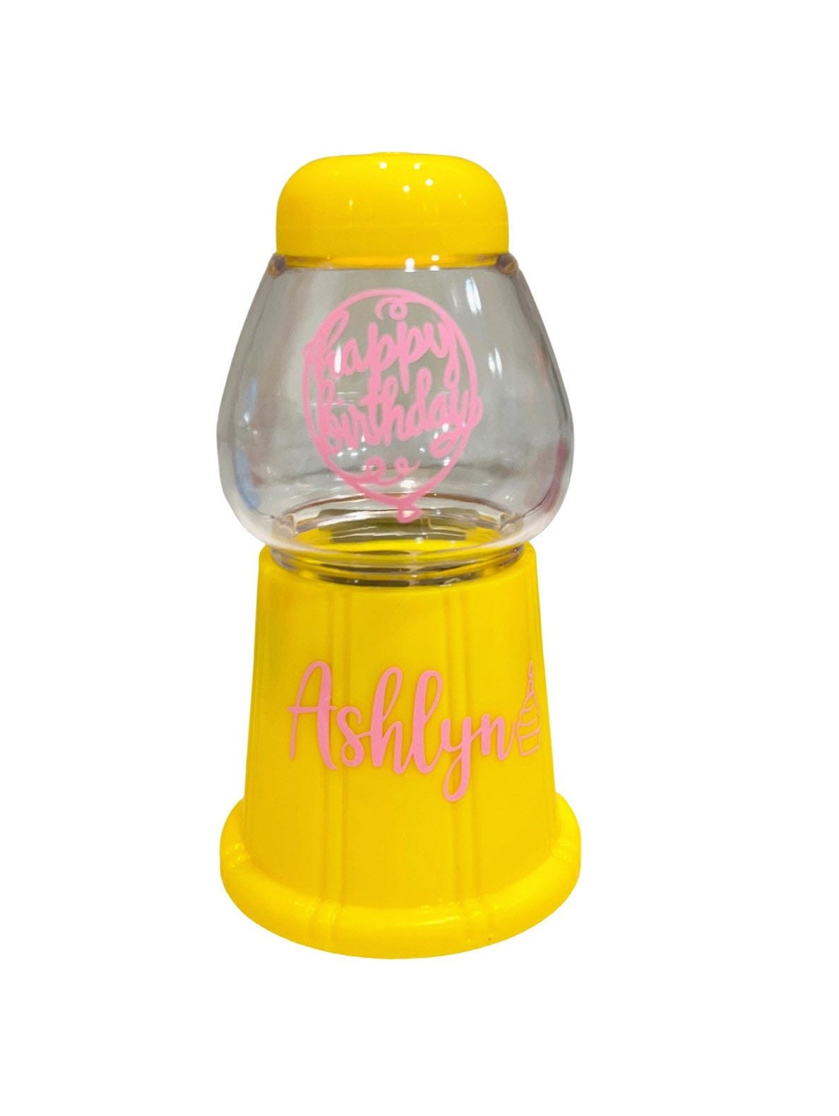 Personalized Mini Gumball Machine, Gumball Machine Party Favor, Custom ...