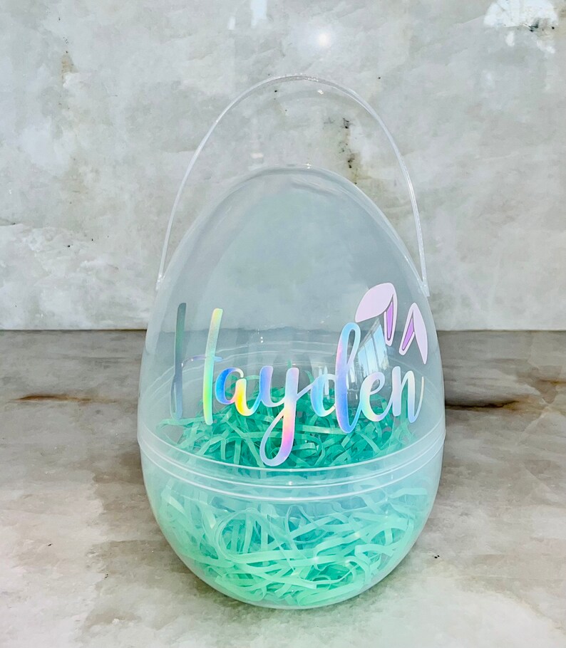 Personalized Jumbo Fillable Easter Egg/ Jumbo Egg /plastic Eggs/ Kids Easter Gift/ Easter Gift ...
