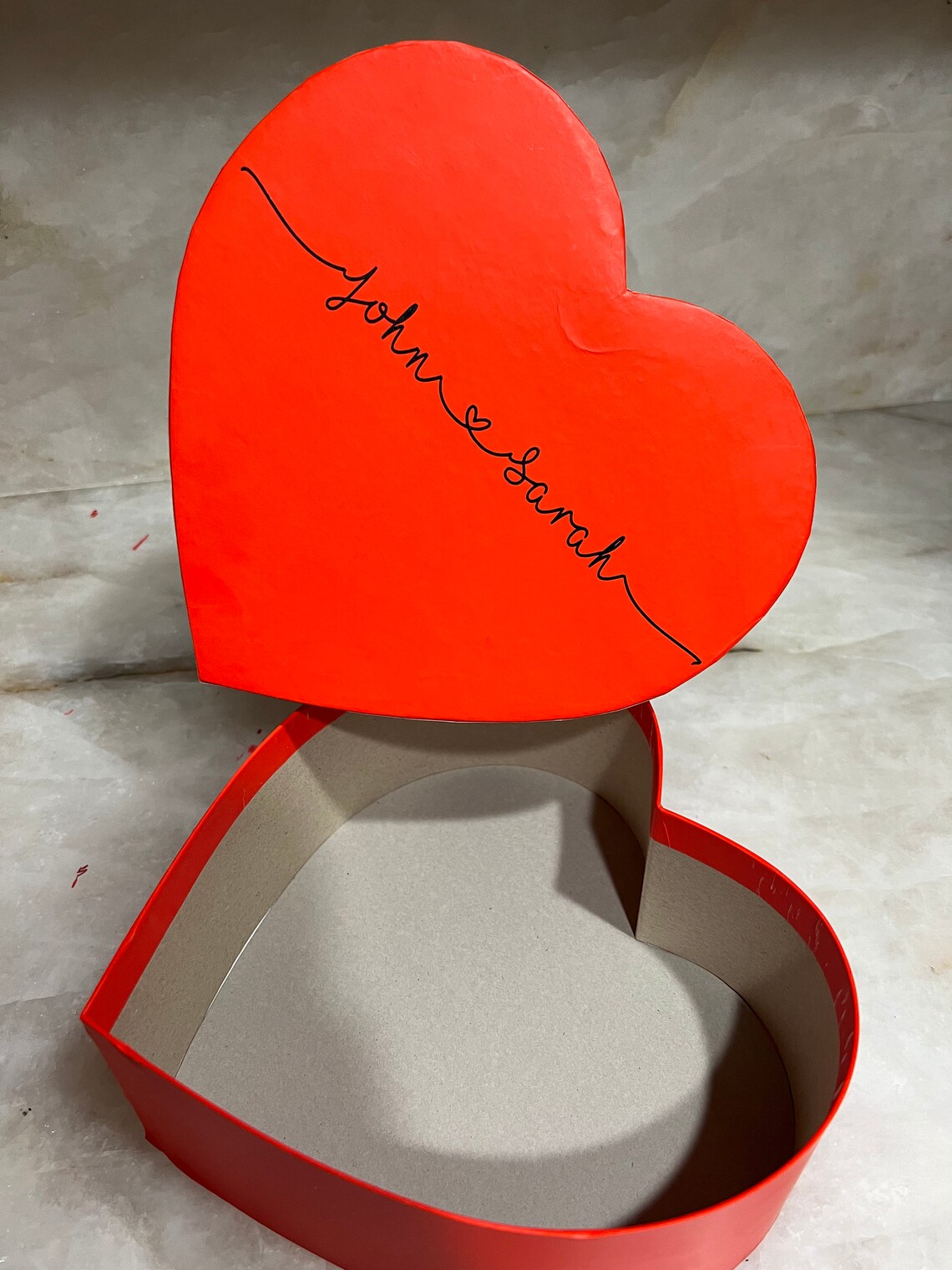 Heart-shaped Gift Box Heart Box Personalized Gift Box Red - Etsy