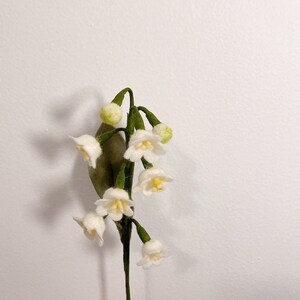 Small Handmade Lily of the Valley Felt Flower Stems - Gift, Present ...