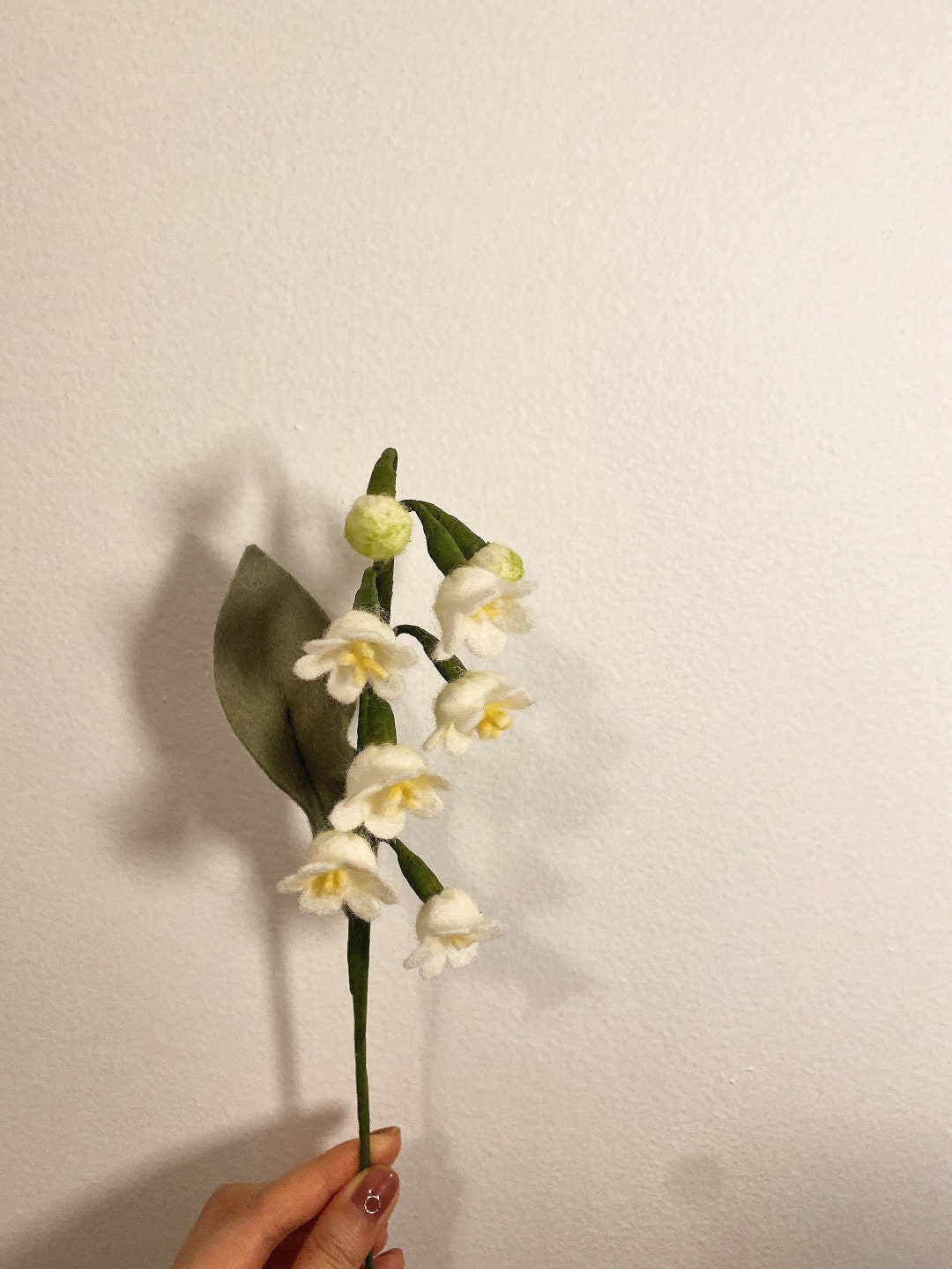 Small Handmade Lily of the Valley Felt Flower Stems - Gift, Present ...
