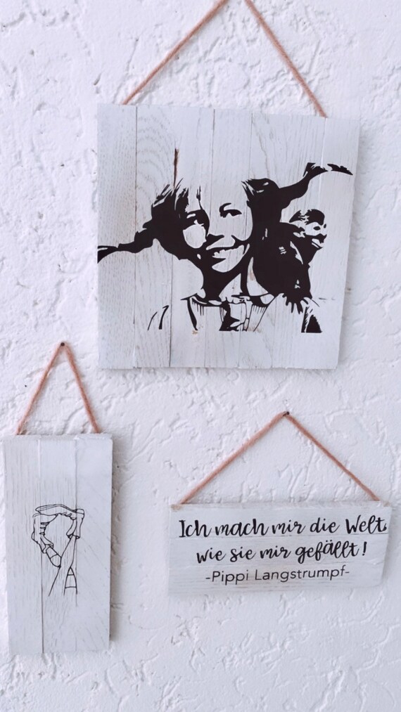 Pippi Longstocking / Blocks / Decoration / Hygge / Plotter / - Etsy