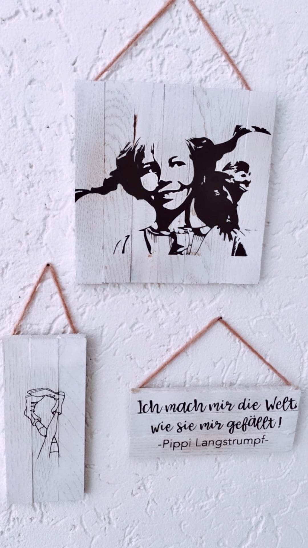 Pippi Langstrumpf / Deko / DIY / Plotter / Aufkleber / Spruch / Hygge ...