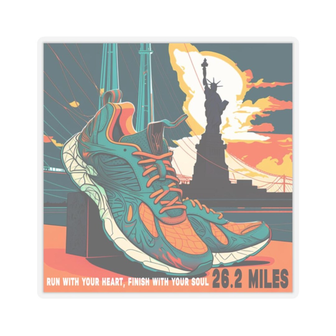 New York Marathon Stickers, Stickers for Runners, Sports Enthusiasts ...