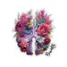 Floral Lung Sticker, , Lungs Stickers, Breath Stickers, Nurse Vinyl ...