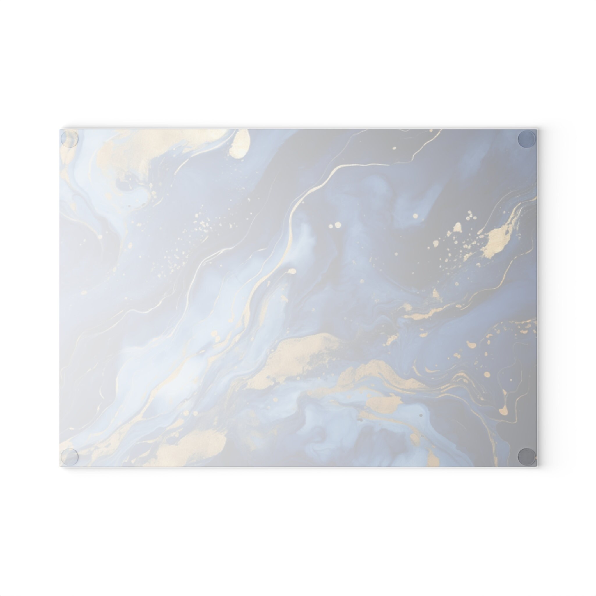 Indigo Blue Marbel Glass Chopping Board Glass Cutting Board - Etsy