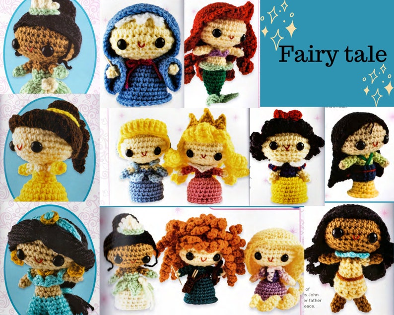 12 Princess Crochet Pattern Collection Crochet Patterns - Etsy