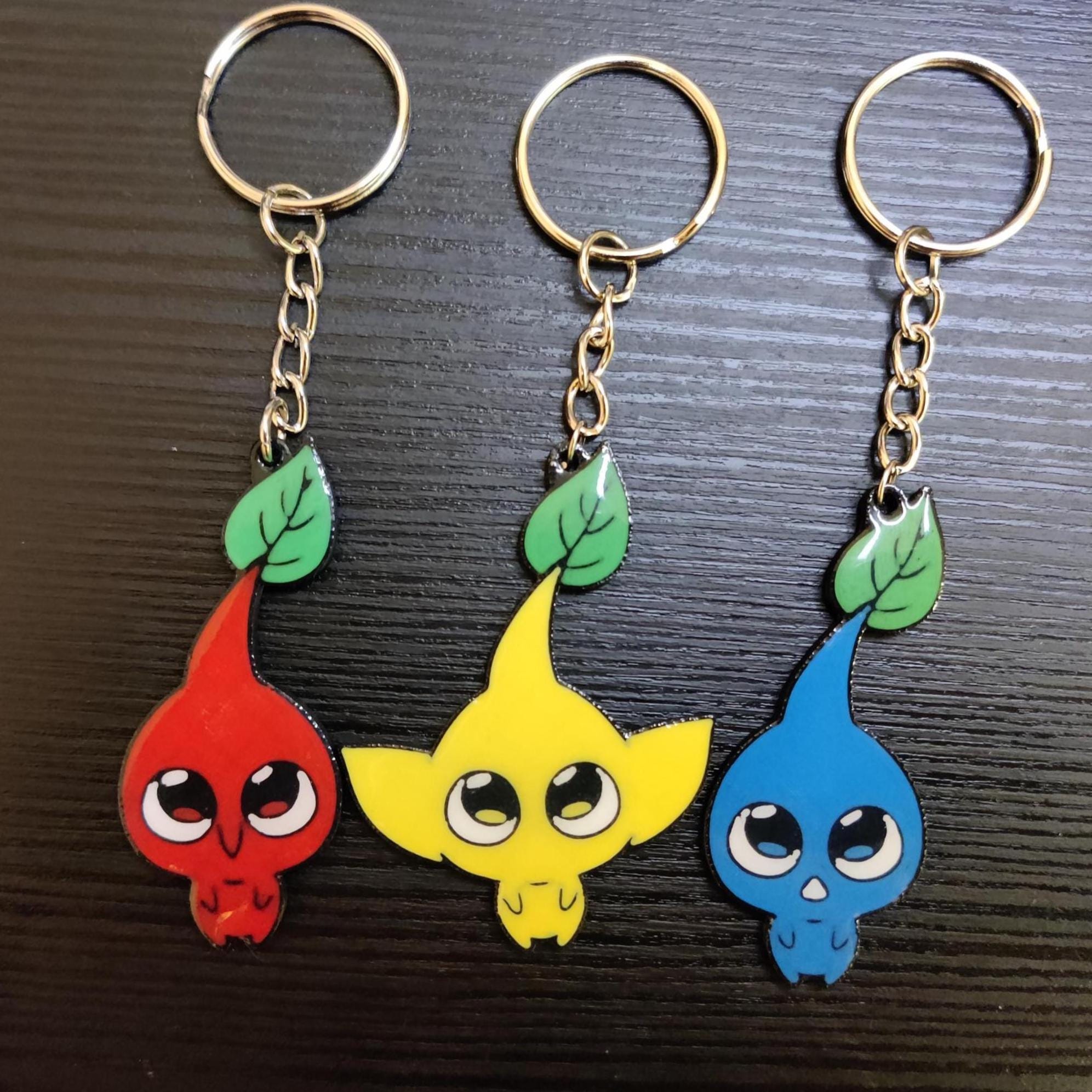Handmade Pikmin Keychain | Handmade Nintendo Fan Charm - Etsy
