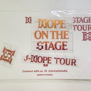 J-HOPE, Hope on the Stage Decal Sticker Set. - Etsy