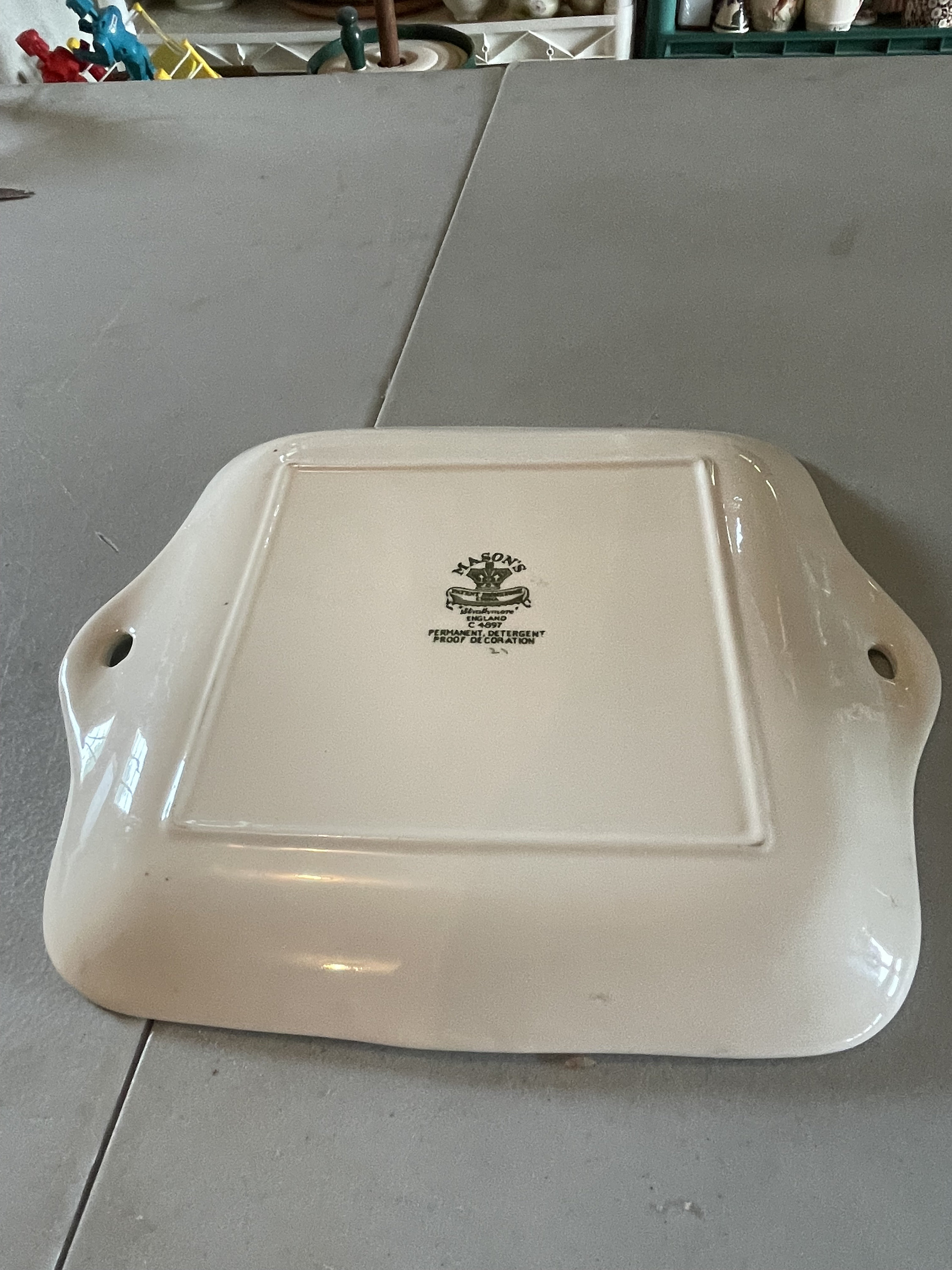 Vintage MASON'S STRATHMORE England Cake Plate Cookie Handled Flowers - Etsy