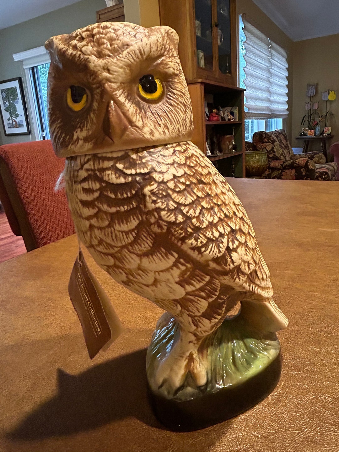 Vintage 1979 Jim Beam Decanter Brown Screech Owl Regal China - Etsy